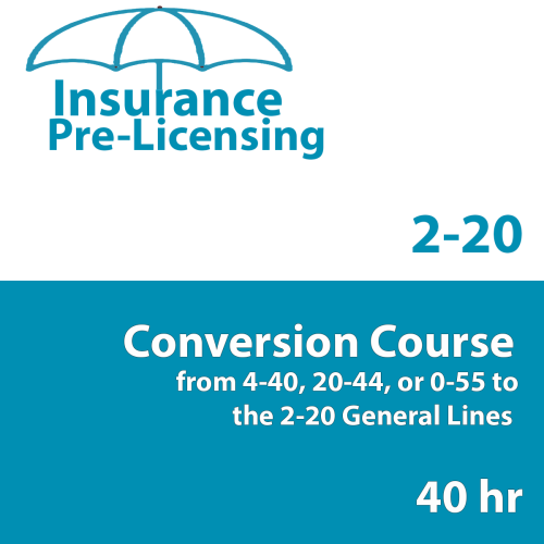 40 hr Pre-licensing 2-20 Conversion Course